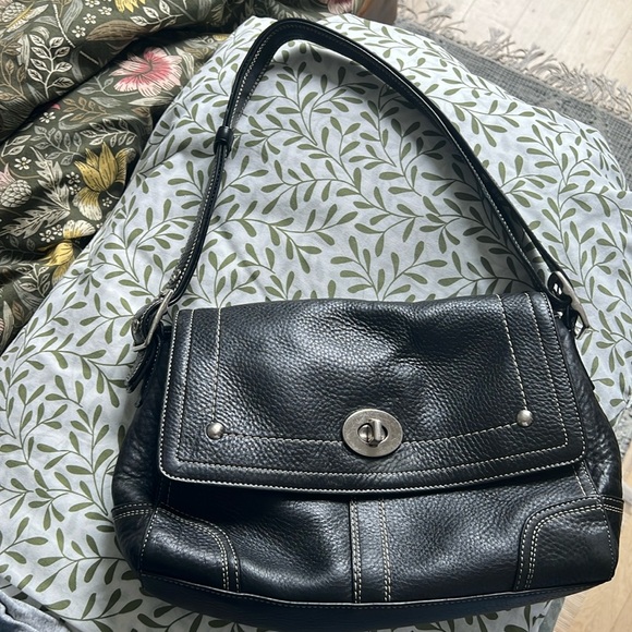 Coach | Accessories | Coach Vintage From Y2k Black With Silver And ...